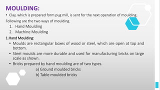Manufacturing of bricks | PPTX