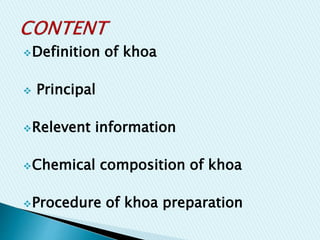 Manufacturing of burfi | PPTX