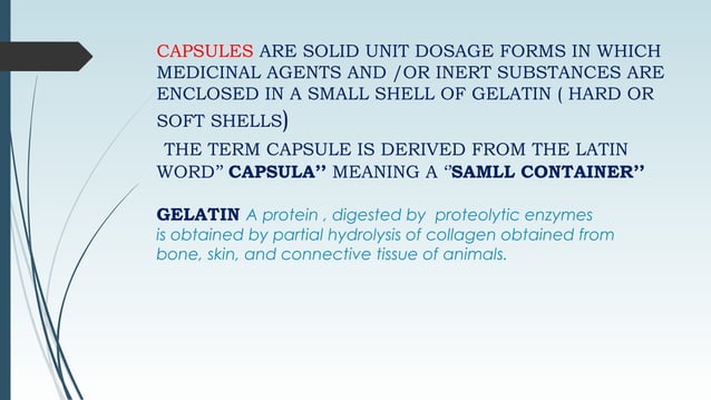 Manufacturing of capsule | PPS