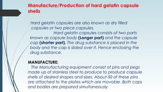 Manufacturing of capsule | PPT