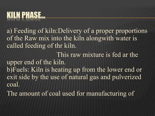 Manufacturing of cement | PPTX