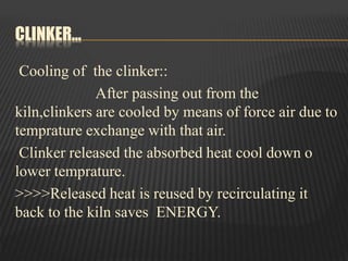 Manufacturing of cement | PPTX