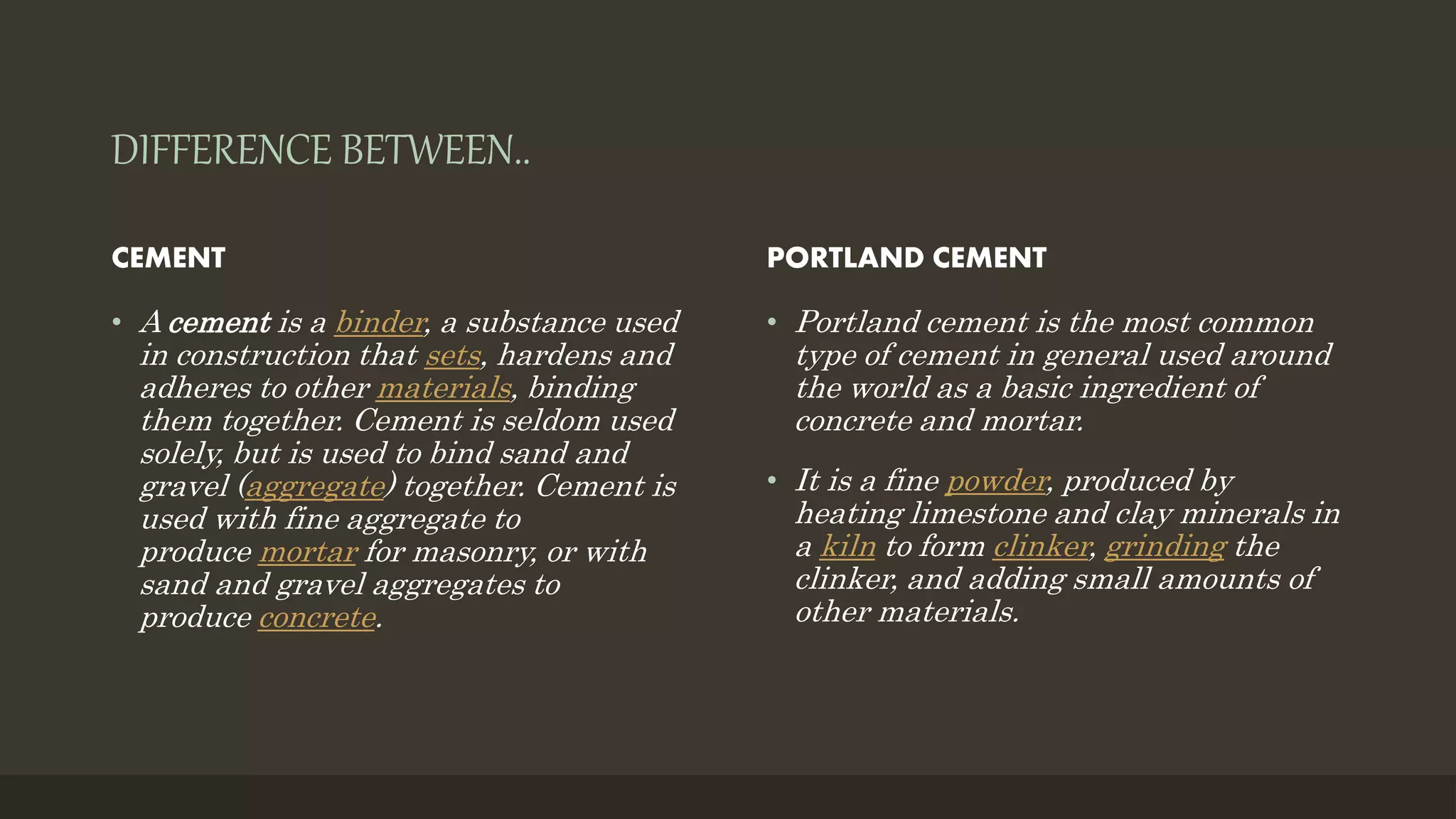 Manufacturing of cement | PPTX