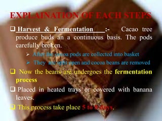 Manufacturing of chocolate Whole Process and its Defects | PPTX