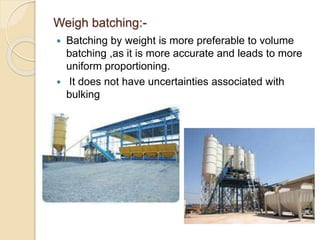 Manufacturing of concrete | PPTX