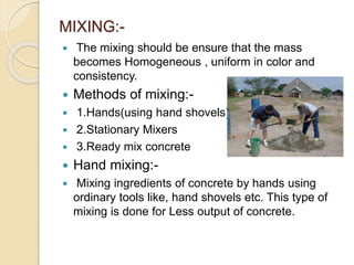 Manufacturing of concrete | PPTX