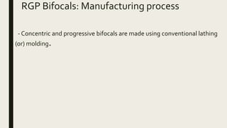 Manufacturing of contact lenses | PPTX