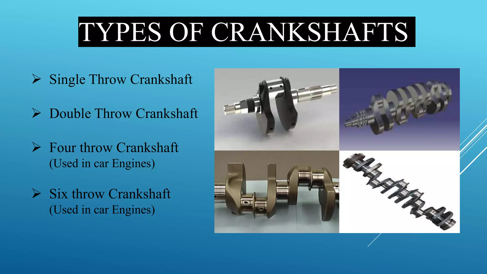 Manufacturing of crankshaft | PPTX