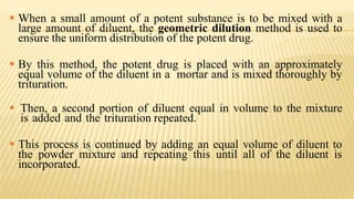 Manufacturing of pharmaceutical dosage forms | PPTX