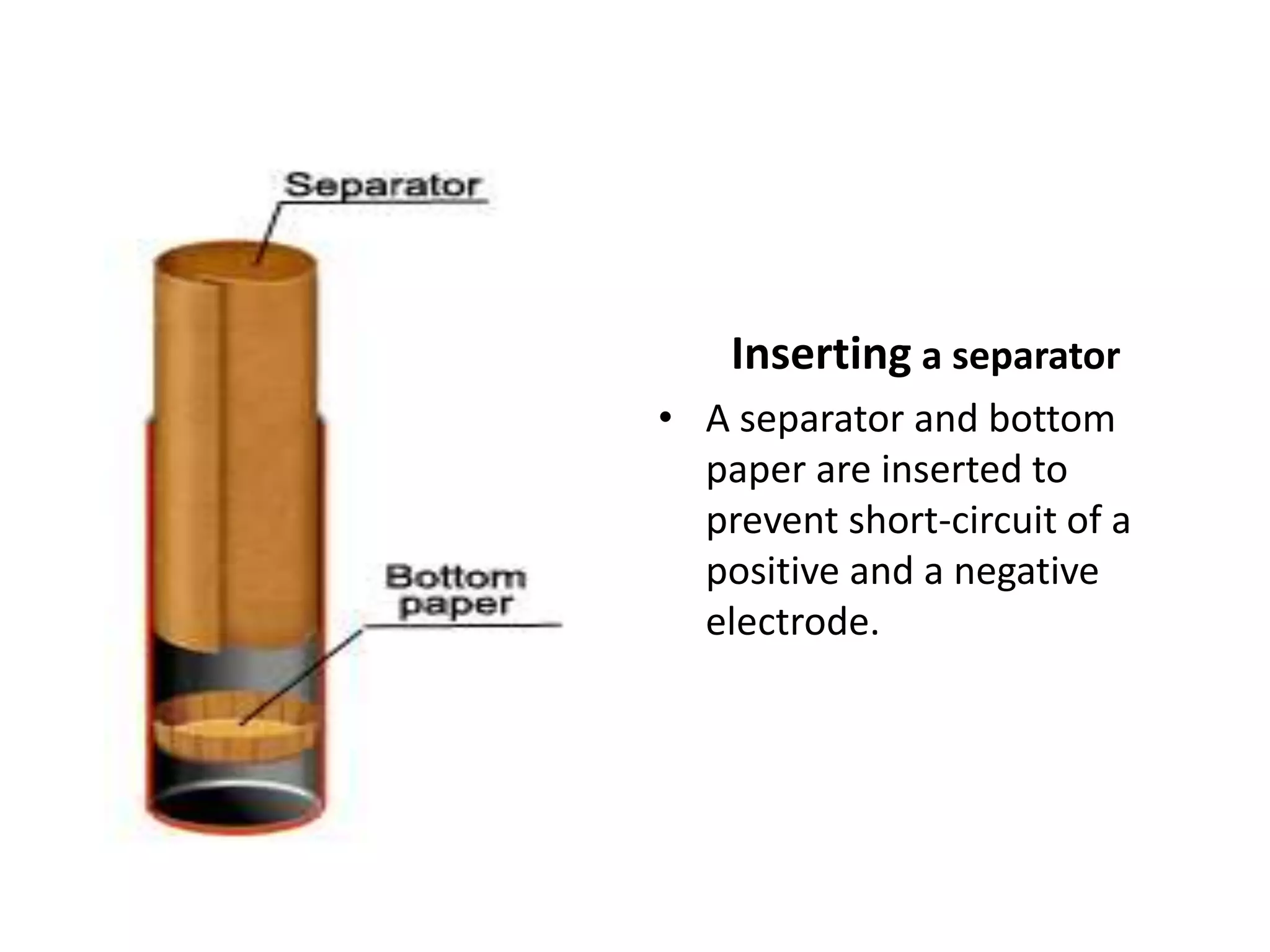 Manufacturing of dry cell | PPTX