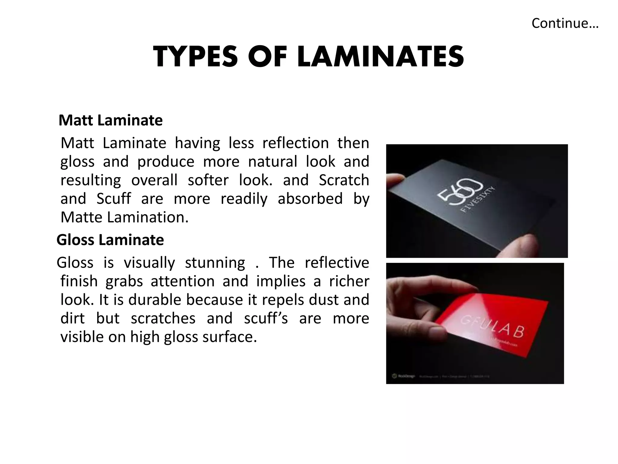 Manufacturing of laminates | PPTX