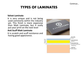Manufacturing of laminates | PPTX