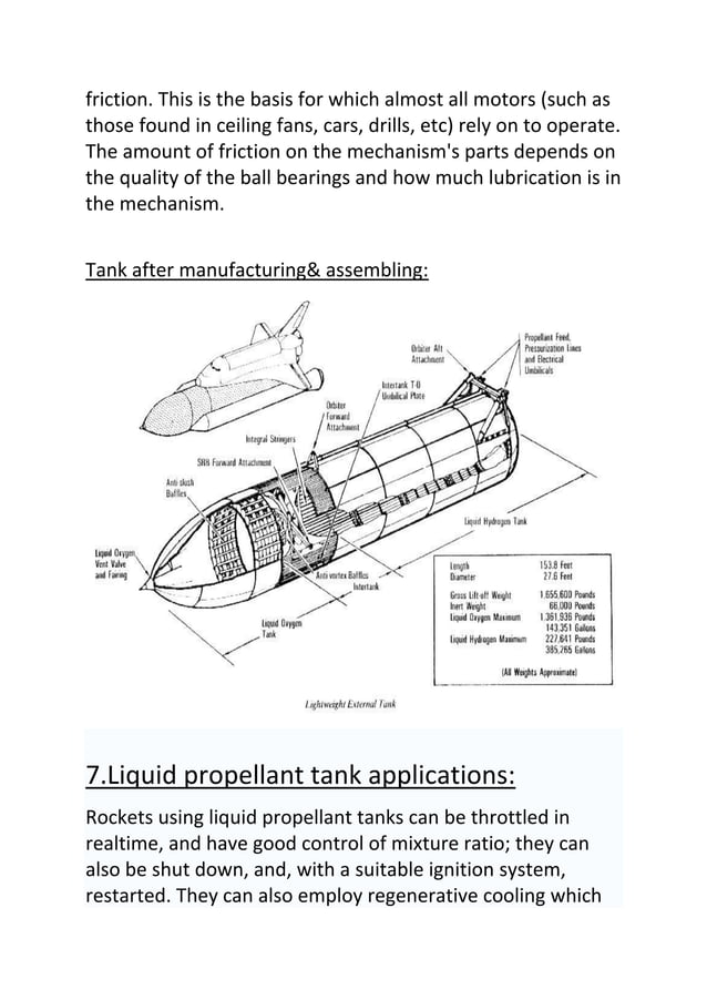 Manufacturing of liquid propellant tank | DOCX