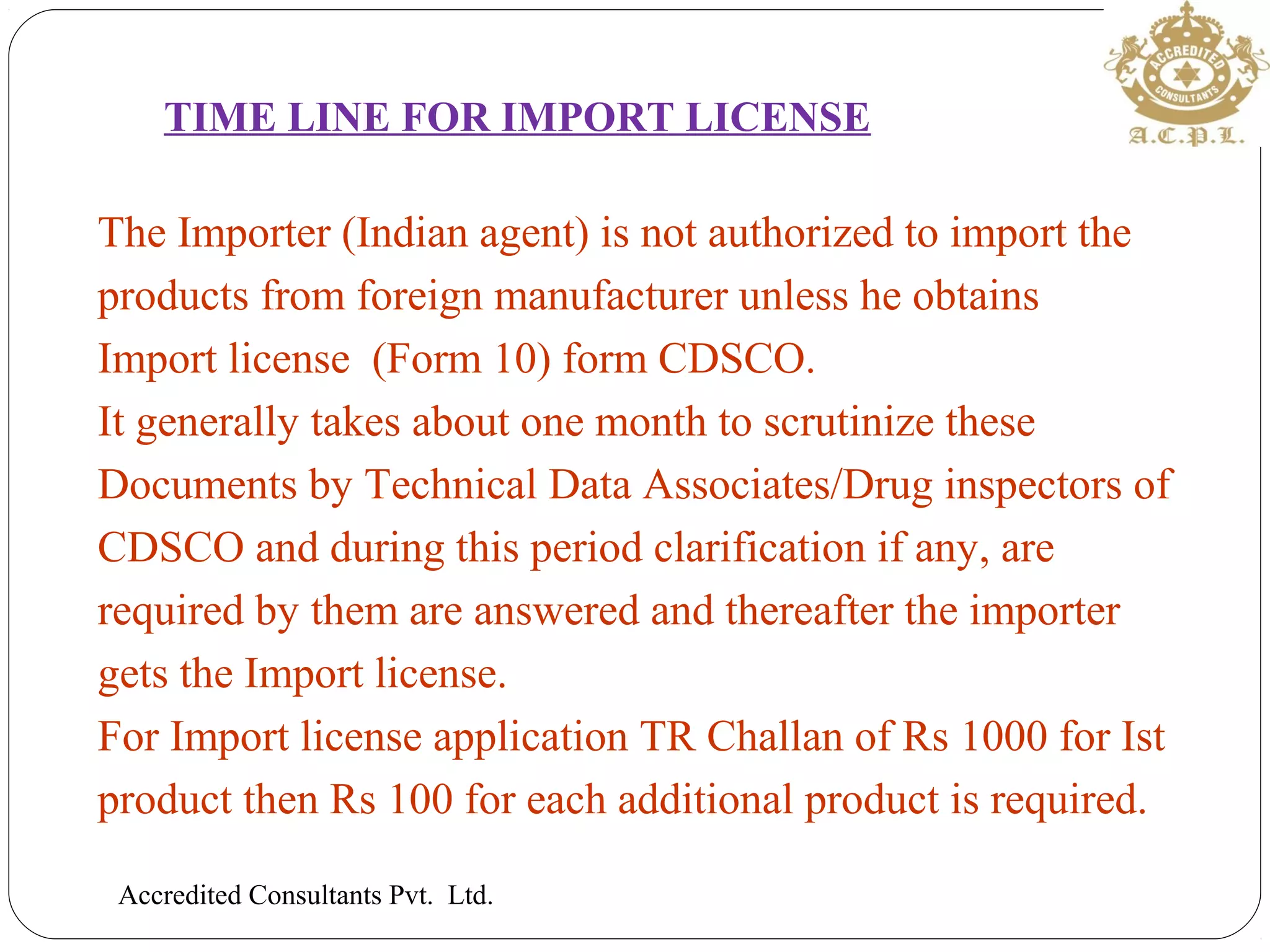 Manufacturing of New Drug by Export NOC | PPT