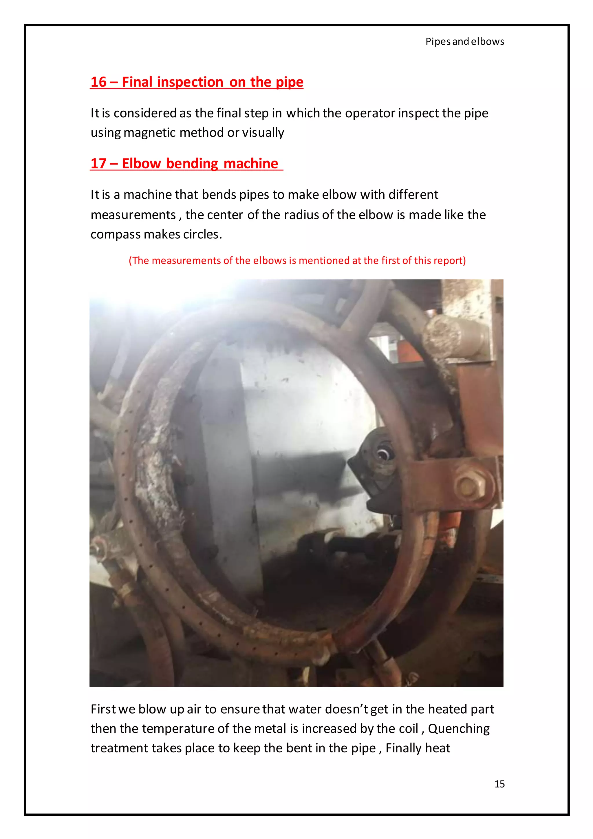 steps sequence of deformation of pipes and elbows | DOCX
