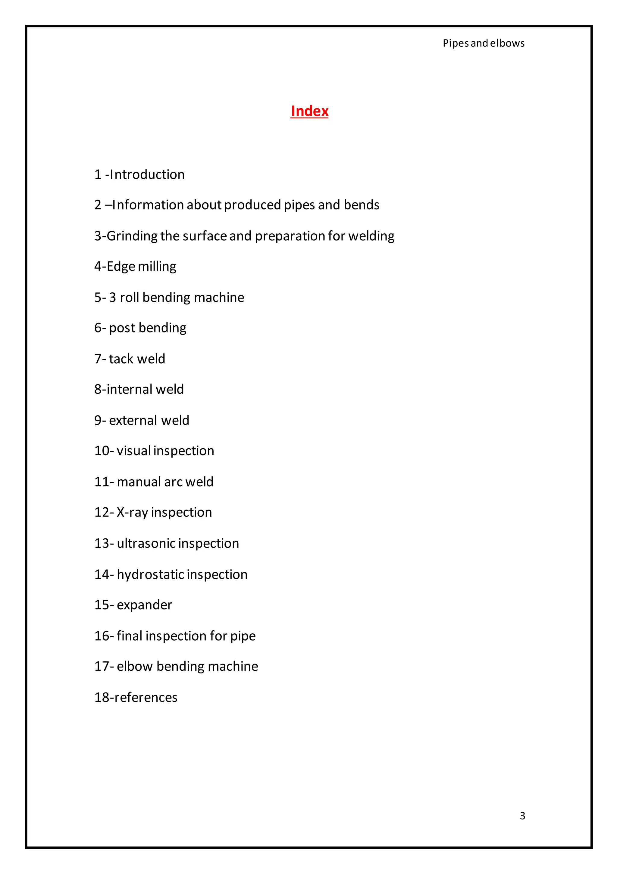 steps sequence of deformation of pipes and elbows | DOCX