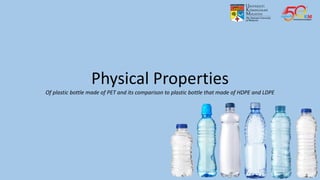 Manufacturing Processes of Plastic Bottle | PDF