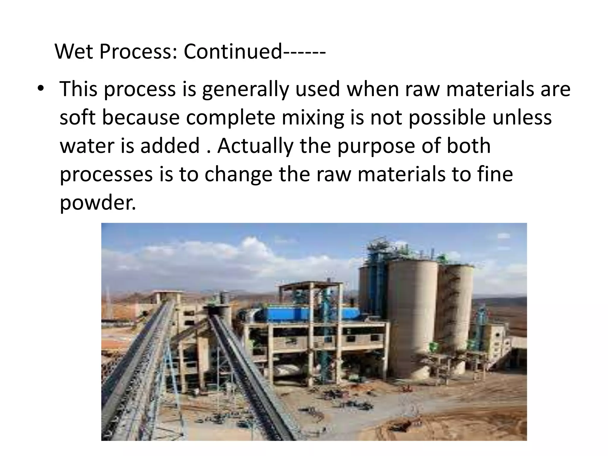 Manufacturing of portland cement | PPTX