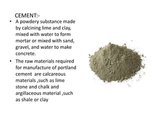 Manufacturing of portland cement | PPTX