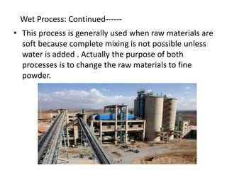 Manufacturing of portland cement | PPTX