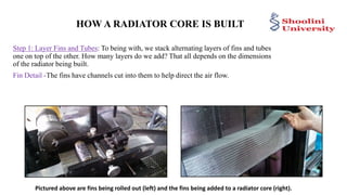 Manufacturing of radiator | PPTX