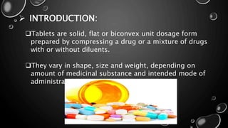 Manufacturing of tablets | PPTX