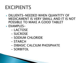 Manufacturing of tablets | PPTX
