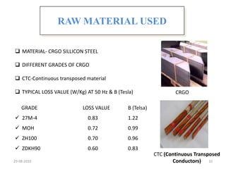 Areva "Manufacturing of transformer, uses & it’s accessories" | PPTX