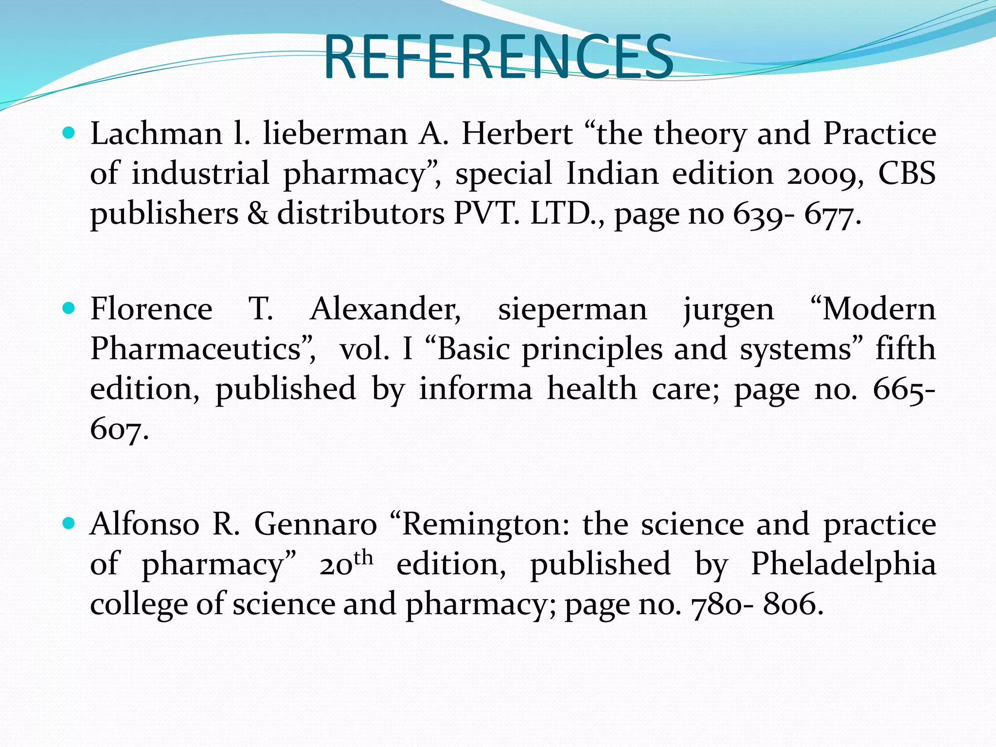 Manufacturing of water for injection | PPTX