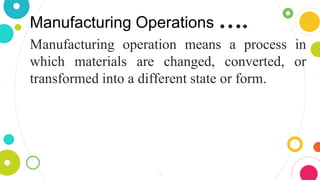 Manufacturing Operations and Controls | PPTX