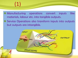 Manufacturing operations and service operations | PDF