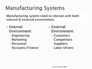 Manufacturing & operations management | PPTX