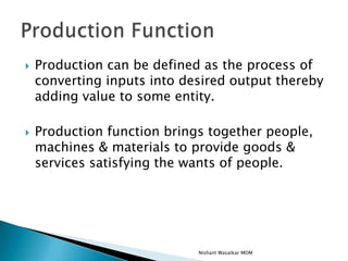 Manufacturing & operations management | PPTX