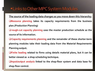 Manufacturing planning and control systems | PPT