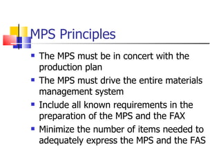 Manufacturing planning & control (mpc) system | PPT