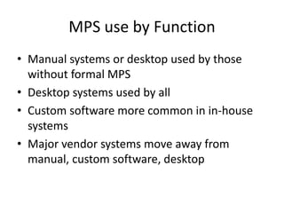 Manufacturing Planning Systems Use for Strategic Planning | PPT