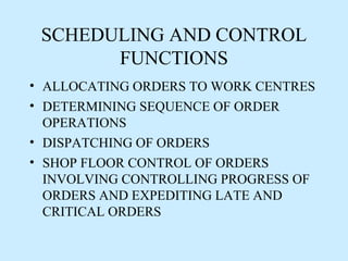 Manufacturing plng and control | PPT