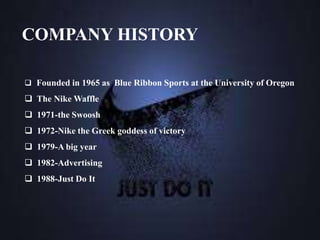 Manufacturing practices of nike | PPT
