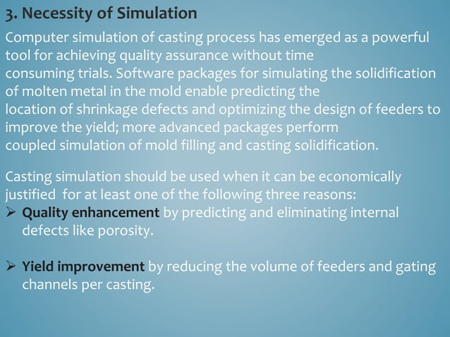 Optimization of Casting Process | PPT