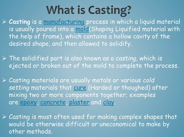Optimization of Casting Process | PPTX