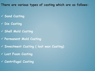 Optimization of Casting Process | PPTX