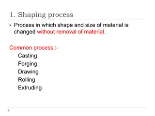 Manufacturing process | PPTX