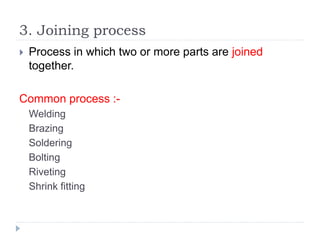 Manufacturing process | PPTX