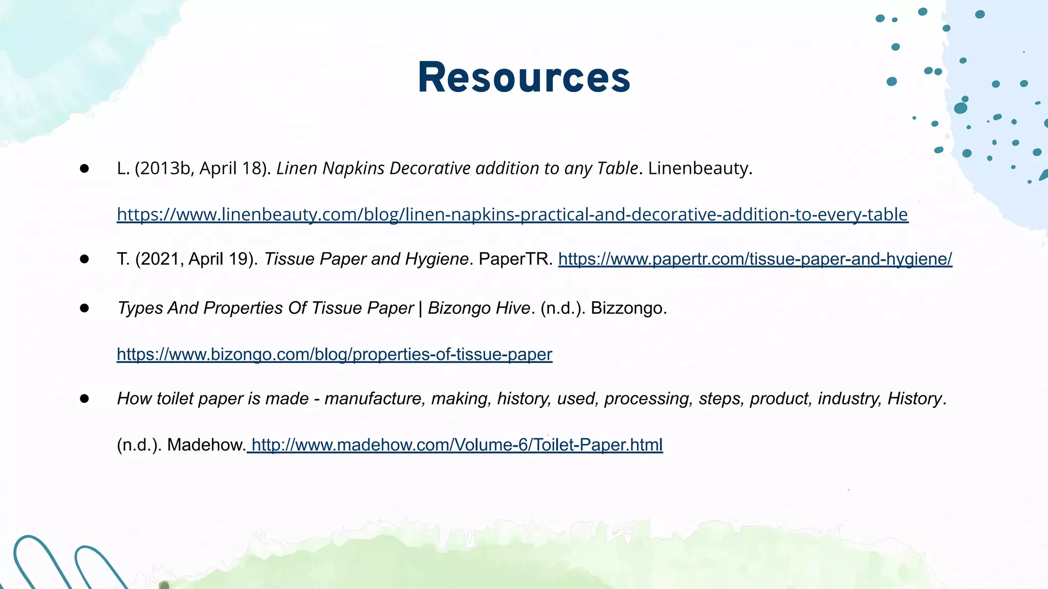 Manufacturing Process of Tissue Paper | PDF