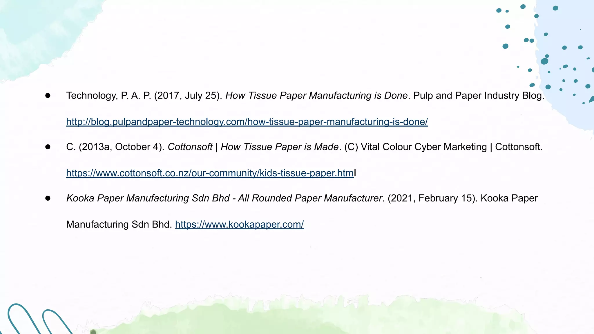 Manufacturing Process of Tissue Paper | PDF
