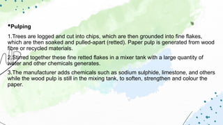 Manufacturing Process of Tissue Paper | PDF | Woodworking | Arts and Crafts