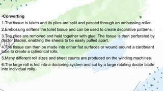 Manufacturing Process of Tissue Paper | PDF | Woodworking | Arts and Crafts