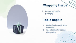 Manufacturing Process of Tissue Paper | PDF | Woodworking | Arts and Crafts