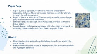 Manufacturing Process of Tissue Paper | PDF | Woodworking | Arts and Crafts
