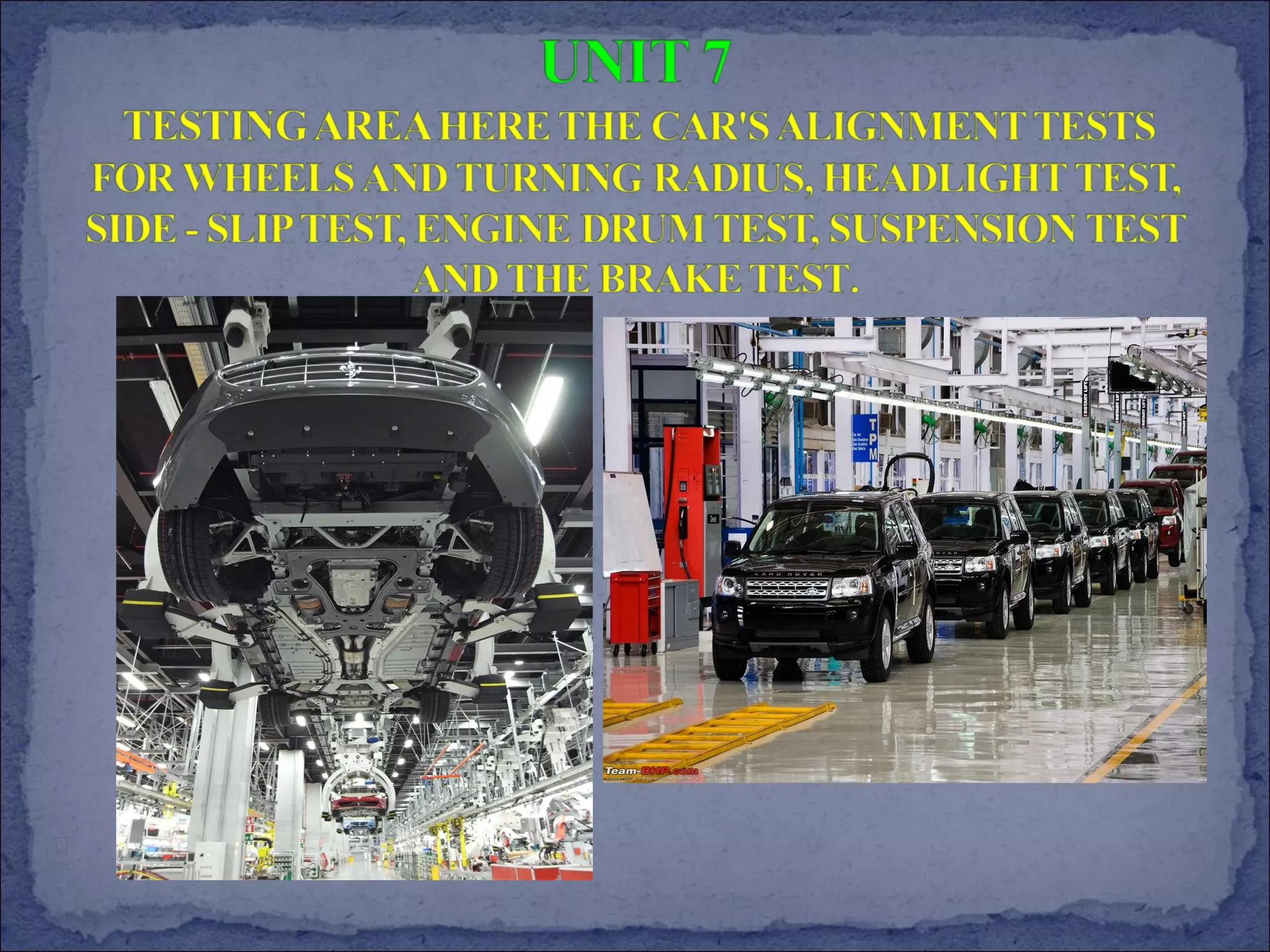 Manufacturing process & assembly of automobile | PPT
